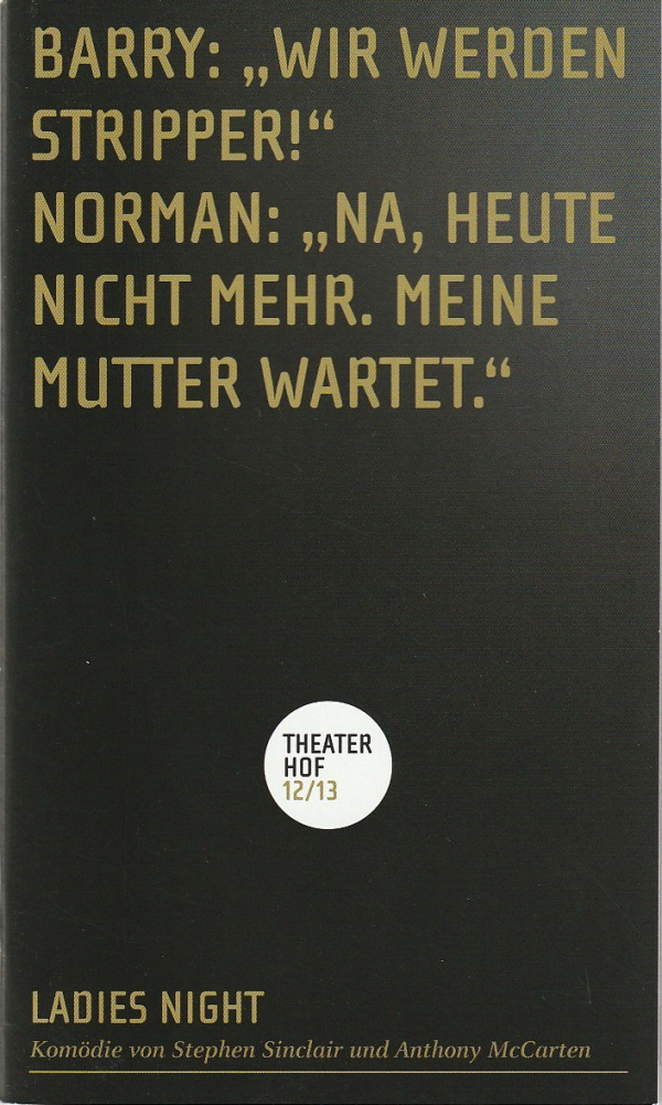 Theater Hof, Reinhardt Friese, Thomas Schmidt-Ehrenberg, Thomas ...