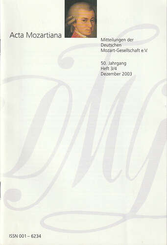 Deutsche Mozart-Gesellschaft e.V., Laurenz Lütteken, Ulrich Konrad, Uwe ...