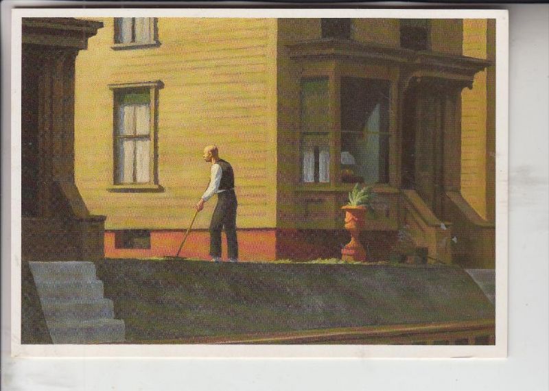 KÜNSTLER - ARTIST - EDWARD HOPPER - "Sunlight on Brownstones" Nr ...
