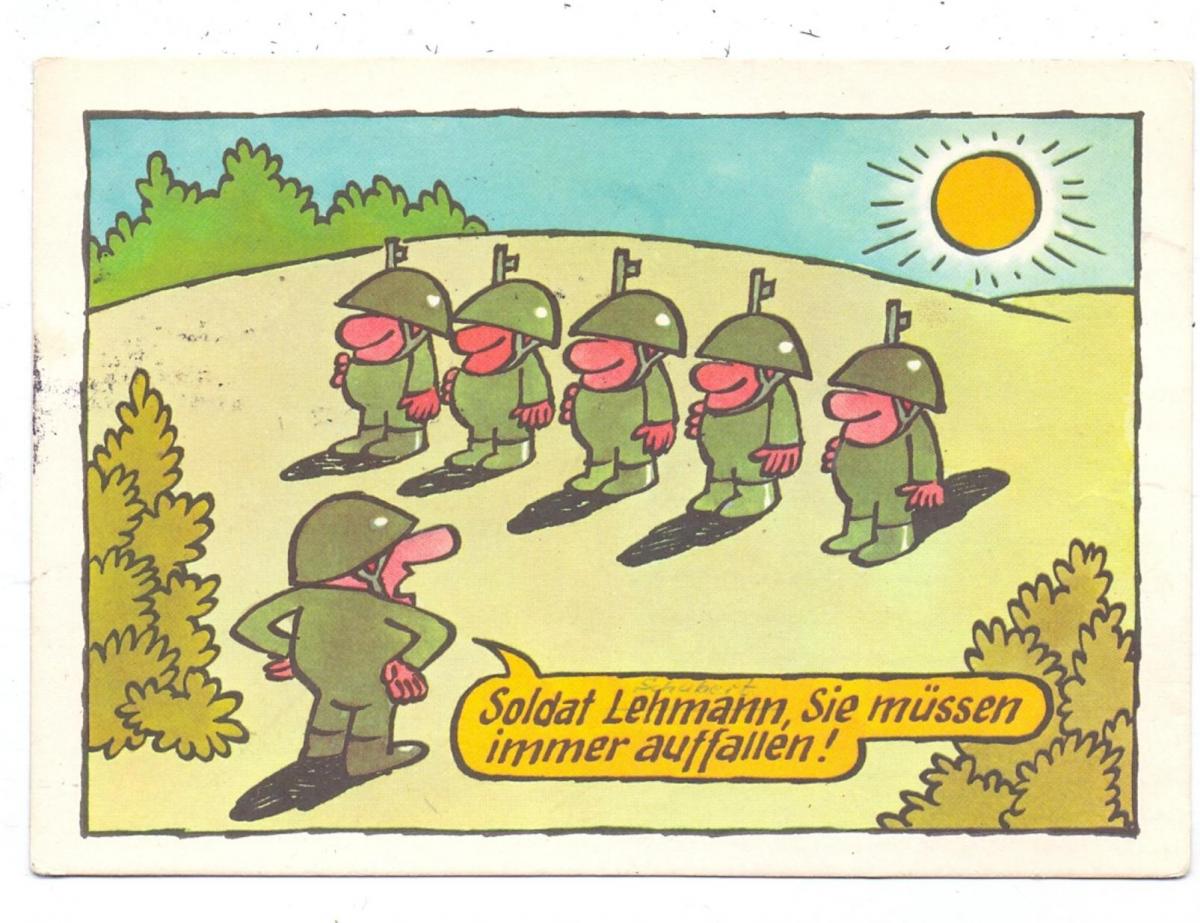 MILITÄR - HUMOR, DDR, Nationale Volksarmee Nr. 436665582 - oldthing ...