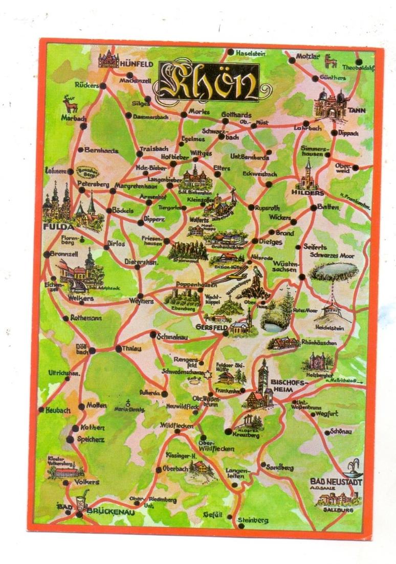 LANDKARTEN / MAPS - RHÖN | oldhting.de