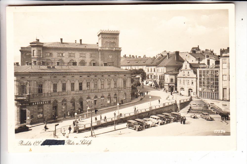 OBER-SCHLESIEN - BIELITZ / BIELSKO-BIALA, Adolf-Hitler-Platz & Schloß ...