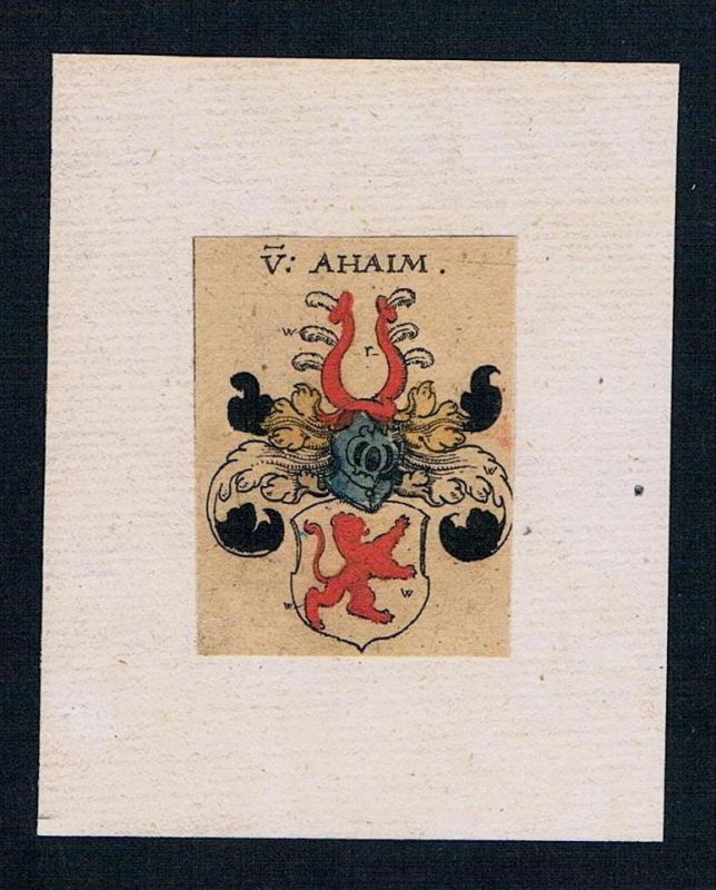 . Ahaim Aaheim Aheim Wappen Adel Heraldik heraldry coat of arms ...