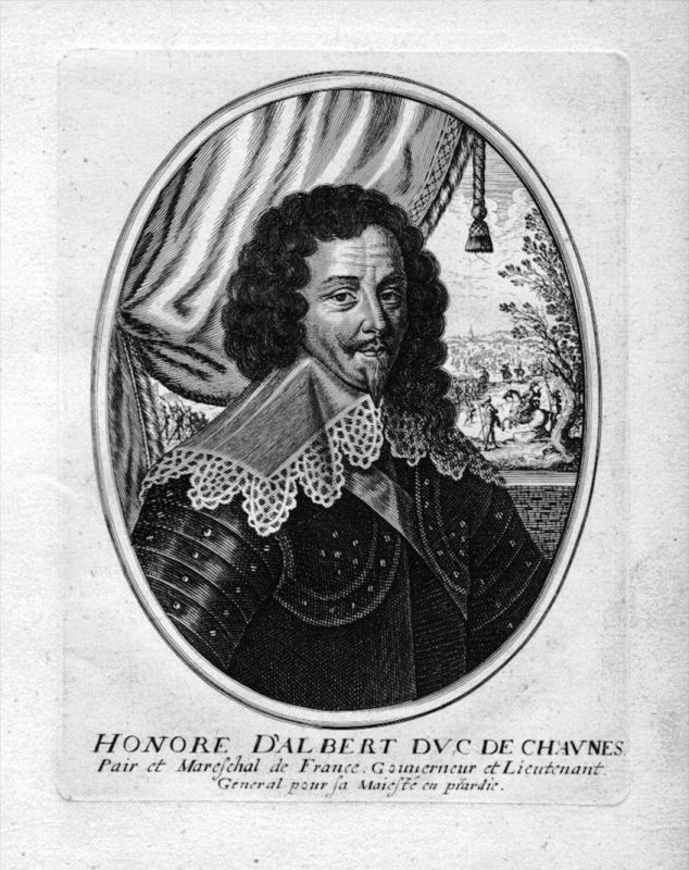 "Honore D'Alberts. de Luynes" - Charles Albert Duc Luynes Herzog Ritter Chevalier Kupferstich ...