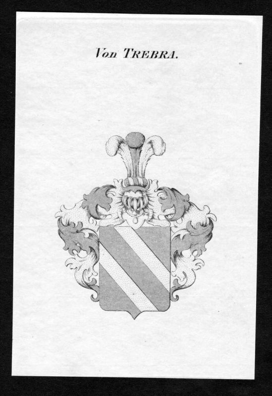 Von Trebra. - Trebra Wappen Adel coat of arms Heraldik heraldry Nr ...