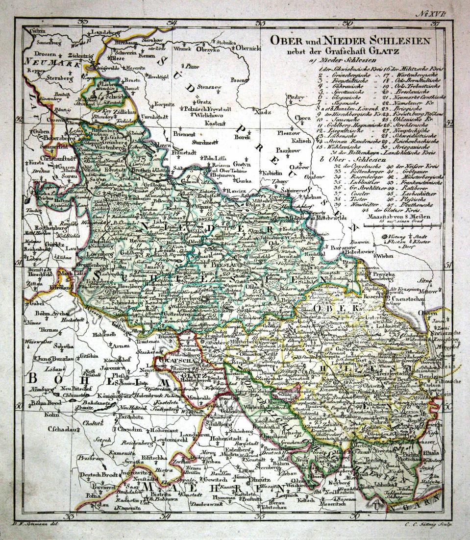 Ober und Nieder Schlesien nebst der Grafschaft Glatz - Schlesien ...