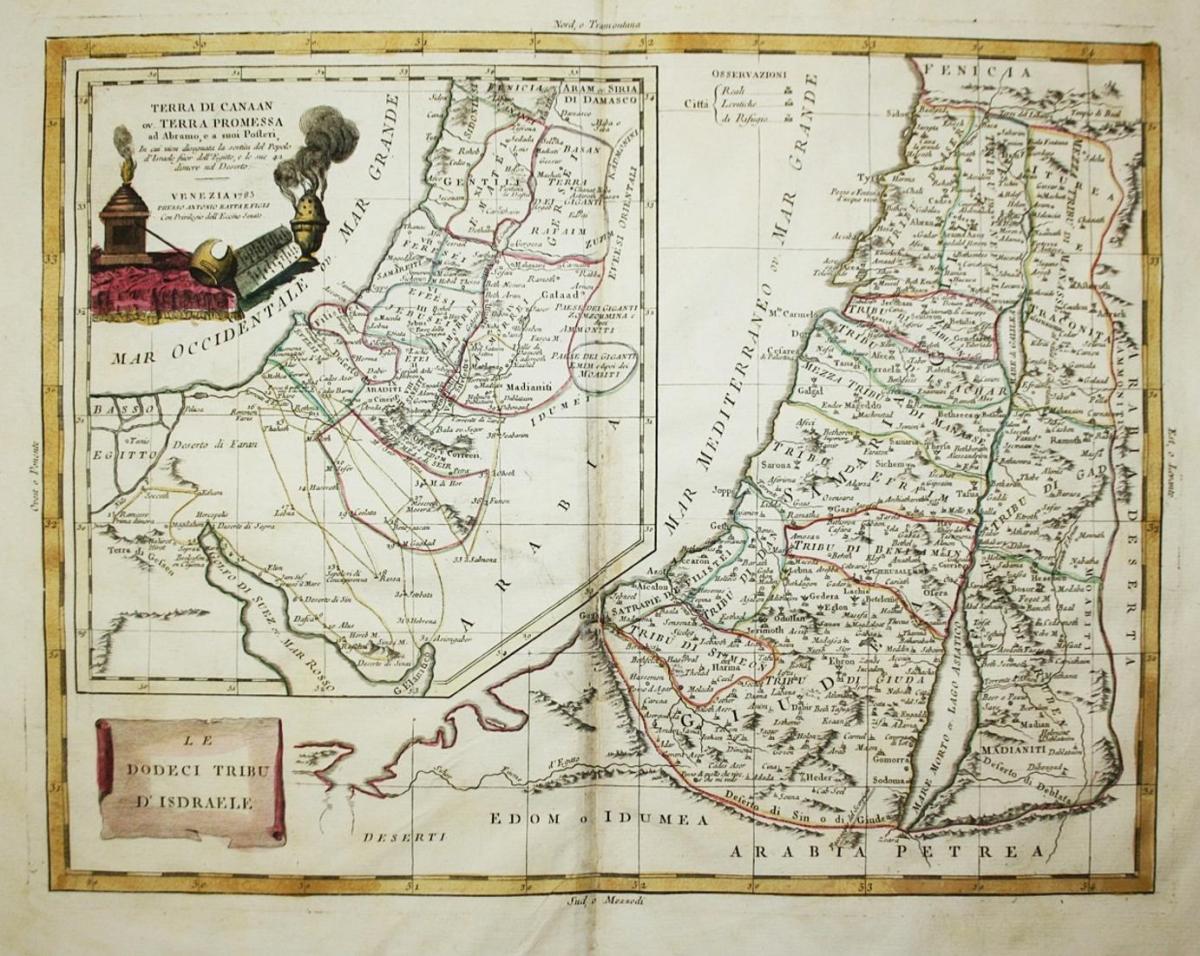 Le dodeci tribu d'Isdraele / Terra di Canaan ov. Terra Promessa ad ...