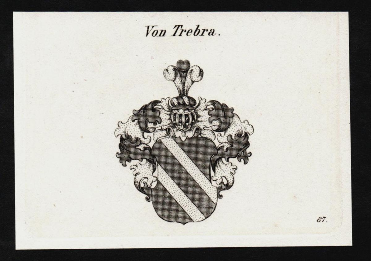 Von Trebra. - Trebra Wappen Adel coat of arms Heraldik heraldry Nr ...