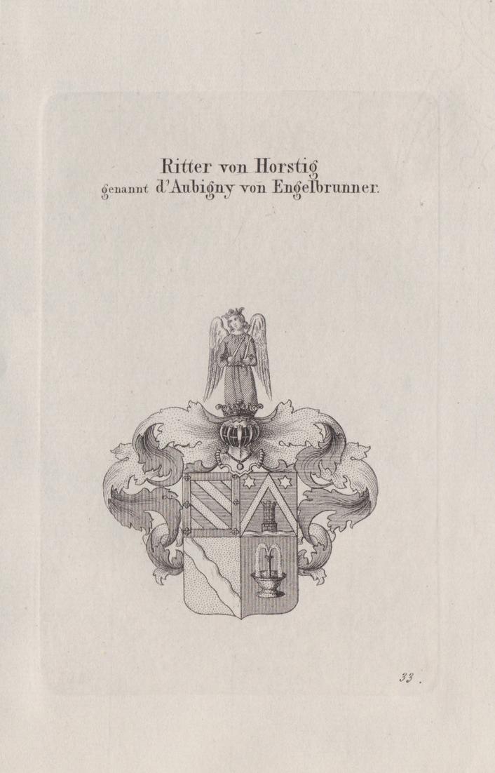 Ritter von Horstig gennant d'Aubigny von Engelbrunner - Wappen coat of ...