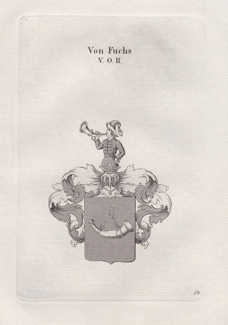 Von Fuchs V.O.R. - Wappen coat of arms Heraldik... | oldhting.de