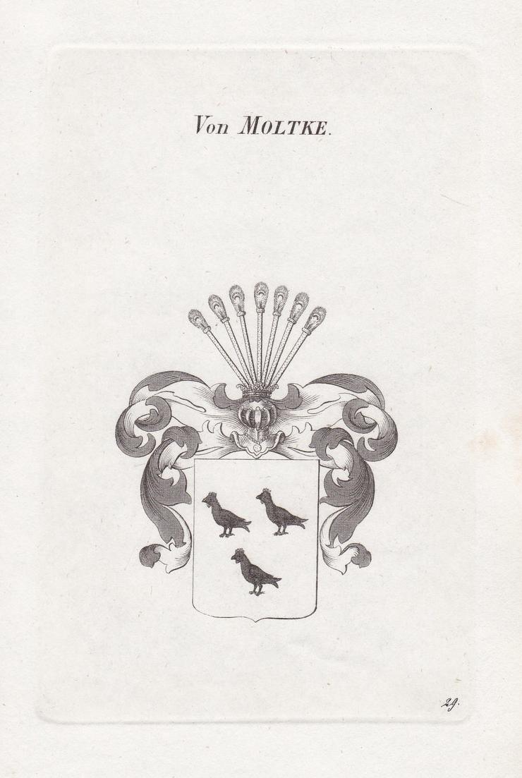 Von Moltke. - Wappen coat of arms Heraldik heraldry Nr. 1412549426 ...