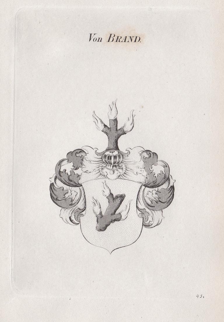 Von Brand. - Brandt Wappen Adel coat of arms Heraldik heraldry Nr ...