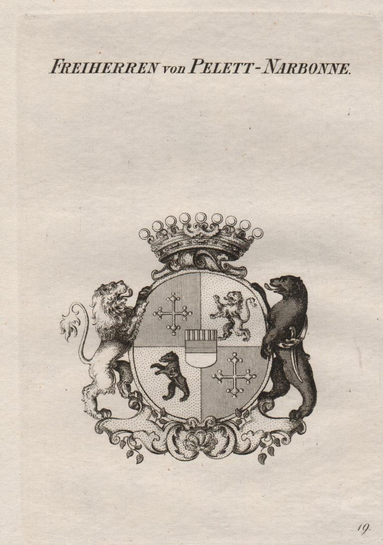 Freiherren von Pelett-Narbonne. - Pelet-Narbonne Wappen coat of arms ...