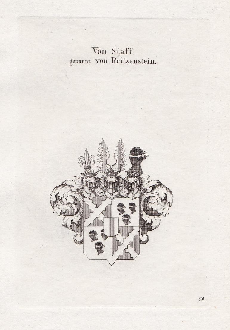 Von Staff. - Staff Wappen coat of arms Heraldik... | oldhting.de