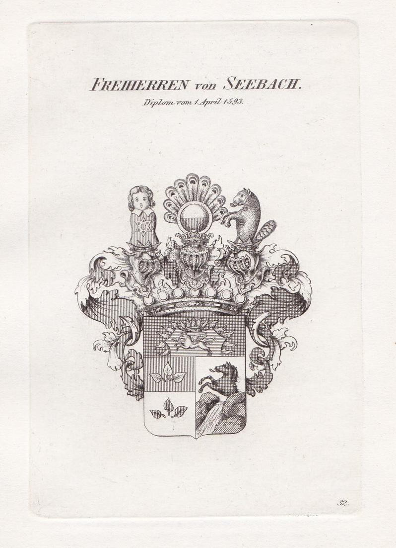 Freiherren von Seebach. - Seebach Wappen Adel coat of arms Heraldik ...