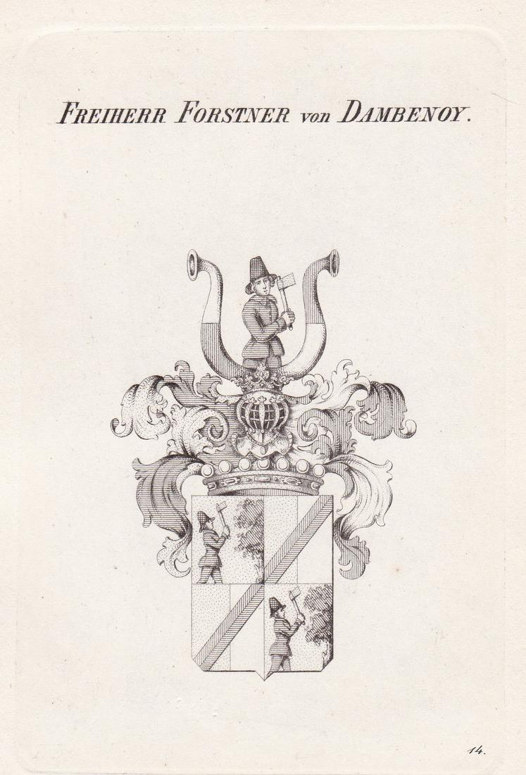 Freiherren Forstner von Dambenoy. - Forstner von Dambenoy Wappen coat ...