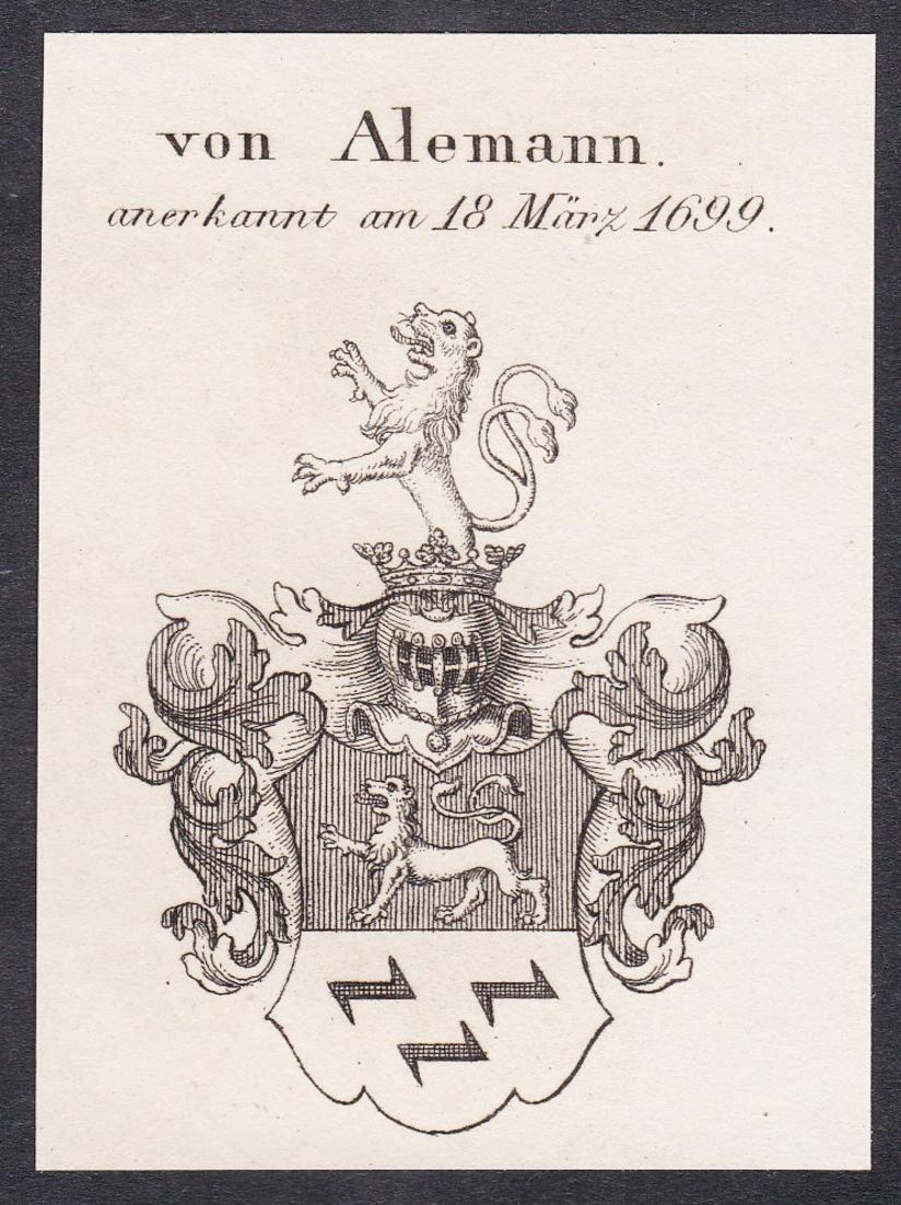 von Alemann - Wappen coat of arms Nr. 1413240443 - oldthing: Sonstige ...