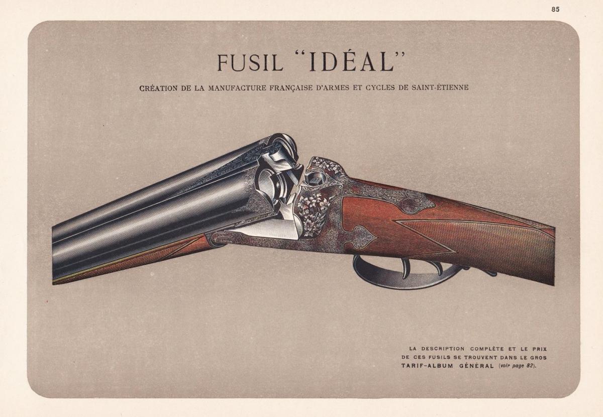 Fusil Ideal - Waffe weapon Gewehr gun arme à feu Pistole pistol ...