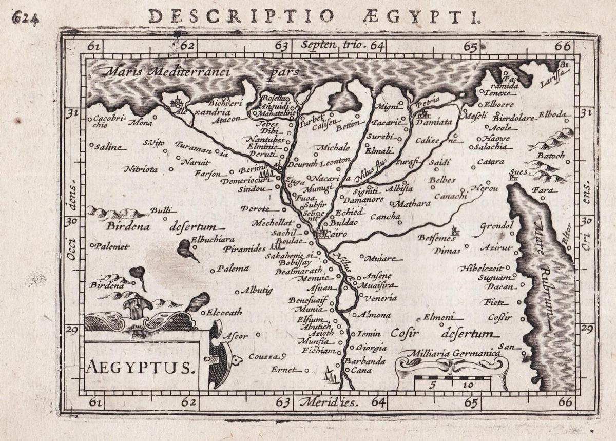Aegyptus - Egypt Ägypten Egypte Africa Afrique map Karte carte Nr ...