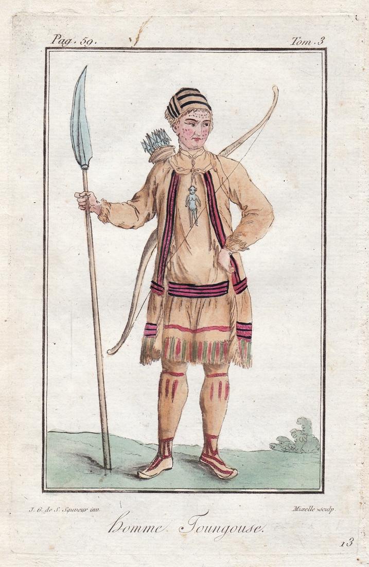 Homme Toungouse - Tungusen Tungus Tungus Sibirien Siberia Russland ...