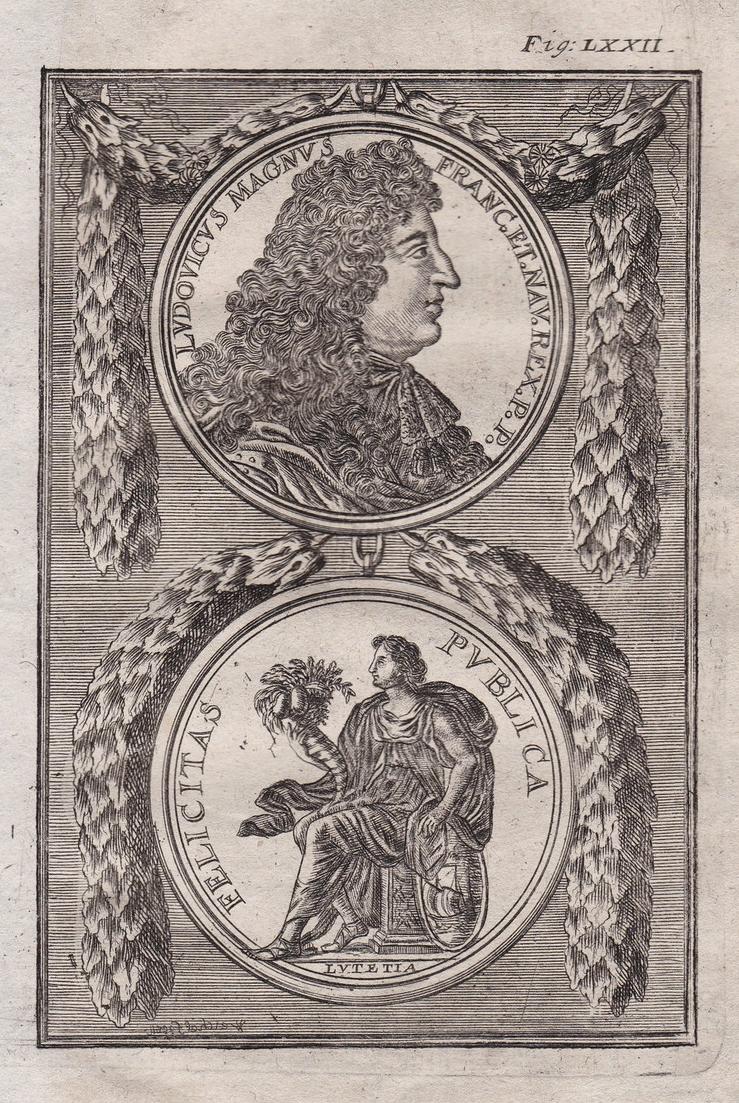 Ludovicus Magnus Fran et Nav Rex PP - Louis XIV (1638-1715) Ludwig ...
