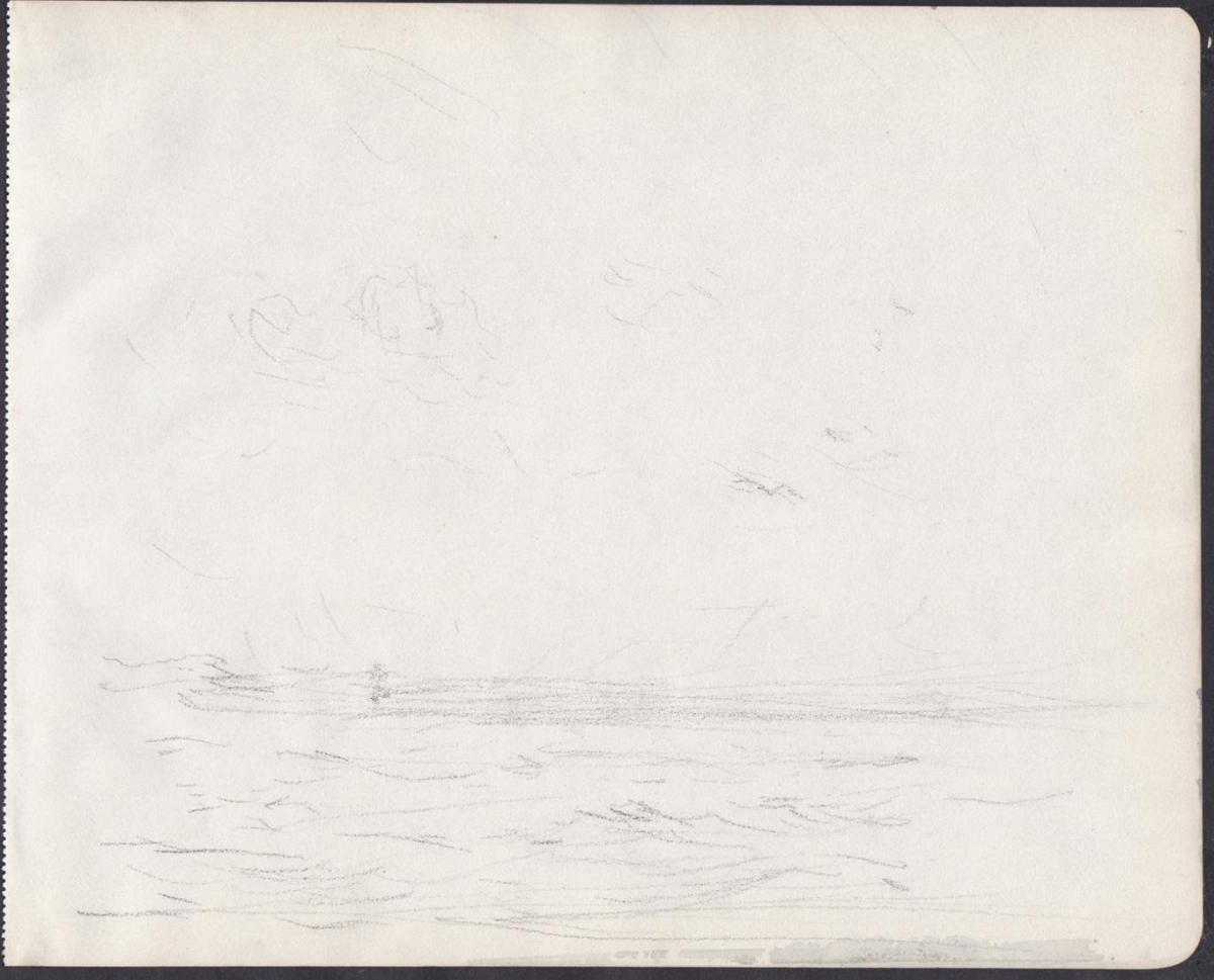 (Zeichnung Meerlandschaft) - Meer / Strand / sea / mer / Zeichnung ...