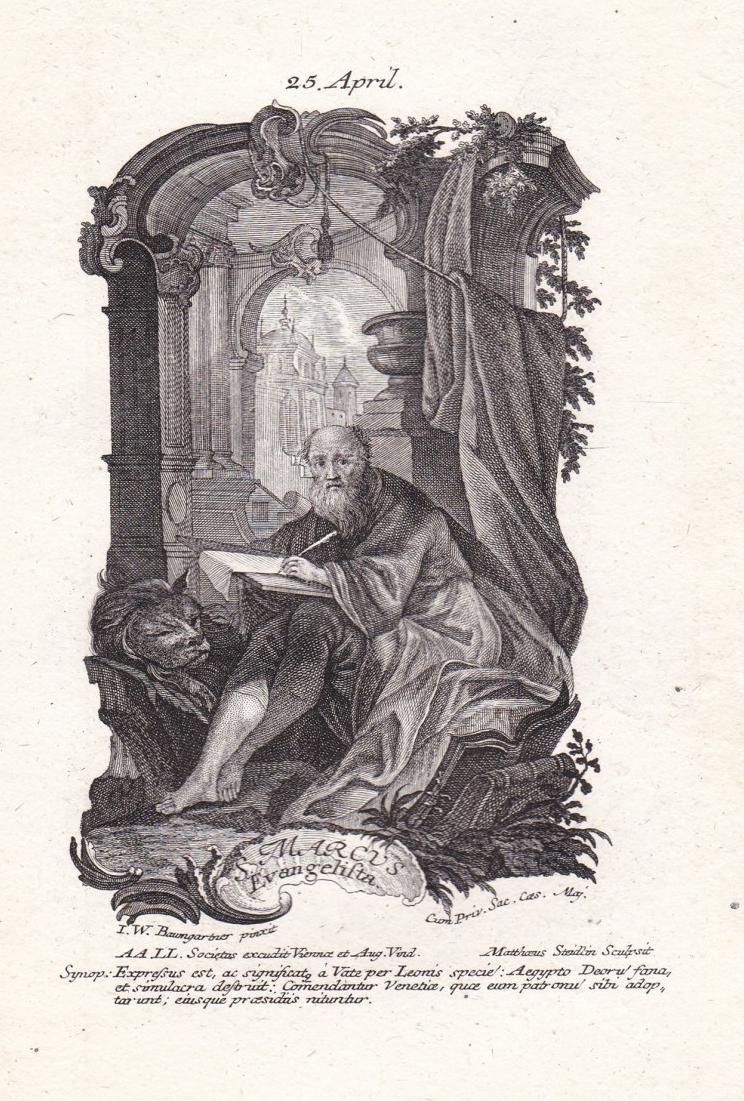 S. Marcus Evangelista. - Heiliger Markus / Saint Mark the Evangelist ...