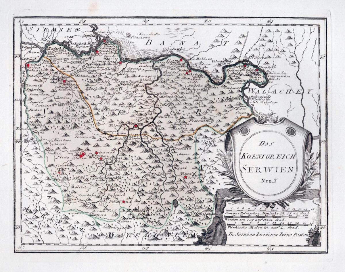 Das Koenigreich Serwien. Nro. 5. - Serbia Serbien Belgrad Beograd Sabac ...