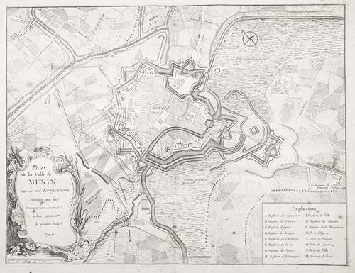 Plan de la Ville de Menin - Menin Menen Vlaanderen Flanders Flandre ...