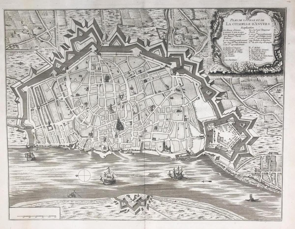 Plan de la Ville et de Citadelle d'Anvers - Anvers Antwerp Antwerpen ...