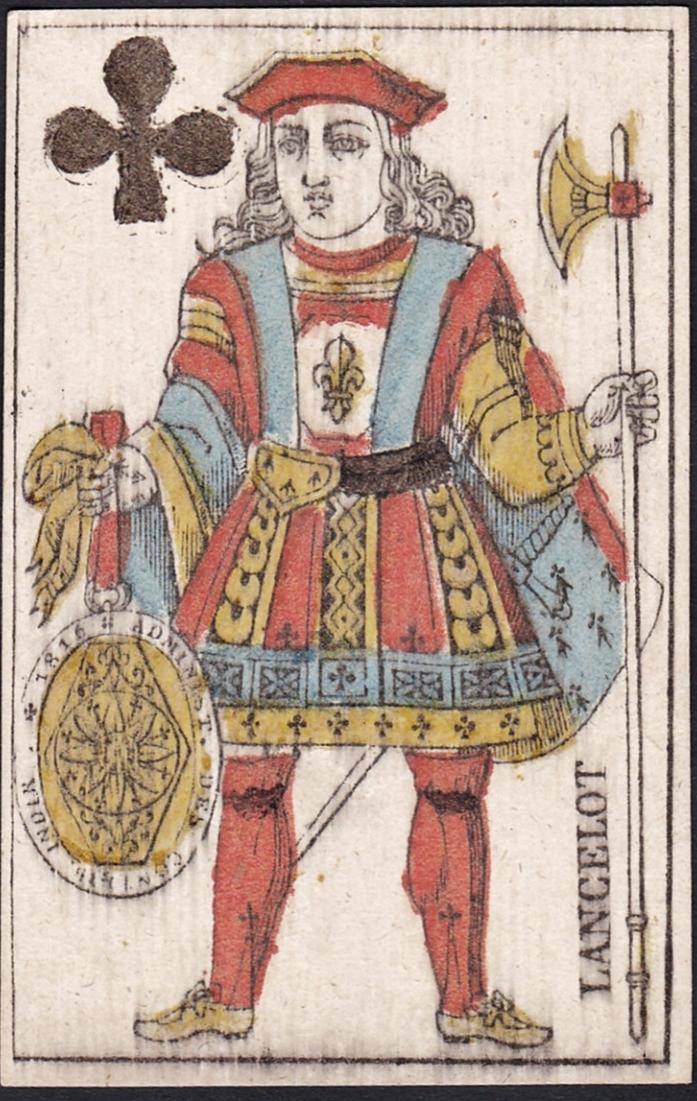 (Kreuz-Bube) - Jack of clovers / Valet de trèfle / playing card carte a ...