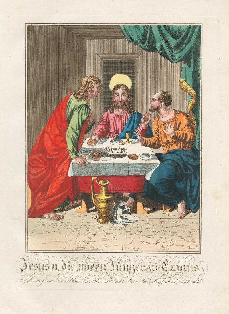 Jesus u. die zween Jünger zu.. | Sammeln & Seltenes günstig