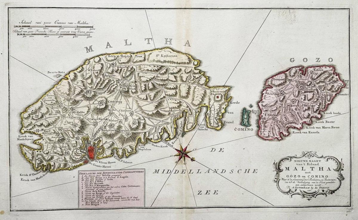 Nieuwe Kaart van't Eiland Maltha.. | Sammeln & Seltenes günstig