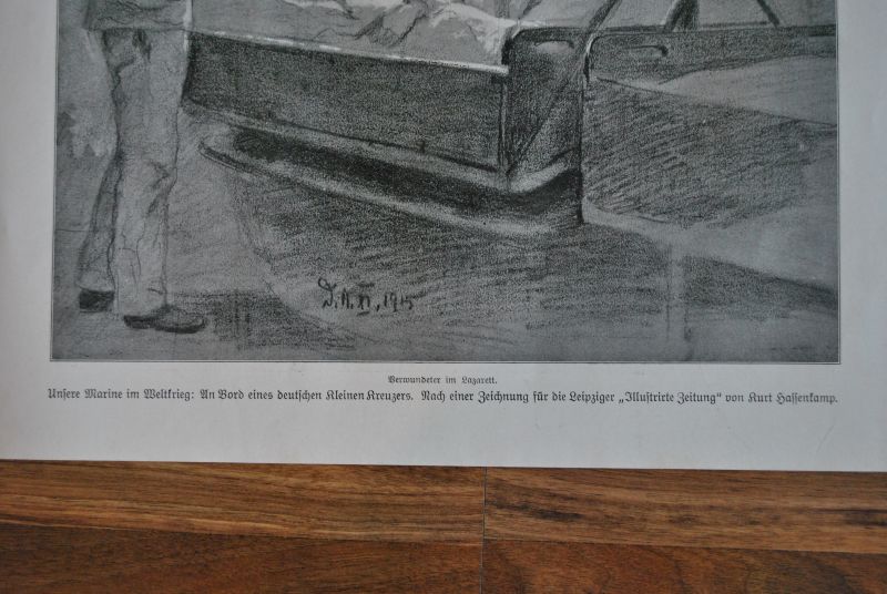Seeschlacht vor dem Skagerrak XL Kunstdruck von 1916, Claus Bergen ... Seeschlacht vor dem Skagerrak XL Kunstdruck von 1916, Claus Bergen ...