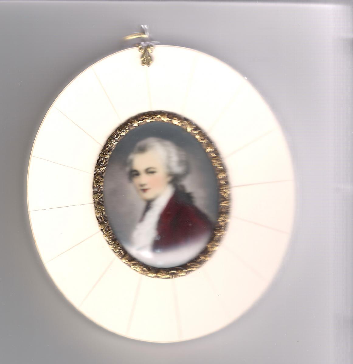 Miniatur Malerei auf Elfenbein Wolfgang.. | Malerei günstig