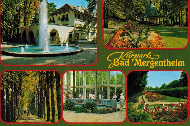 AK Bad Mergentheim, Kurpark.. | Ansichtskarten günstig