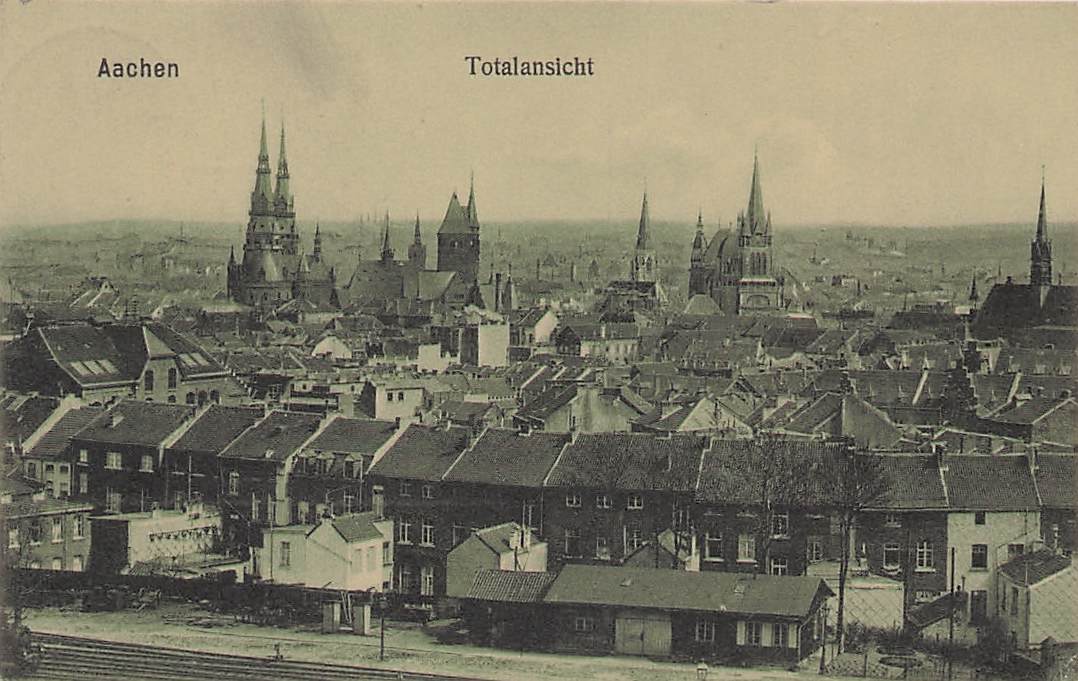 alte orig. AK Aachen Totalansicht.. | Ansichtskarten günstig