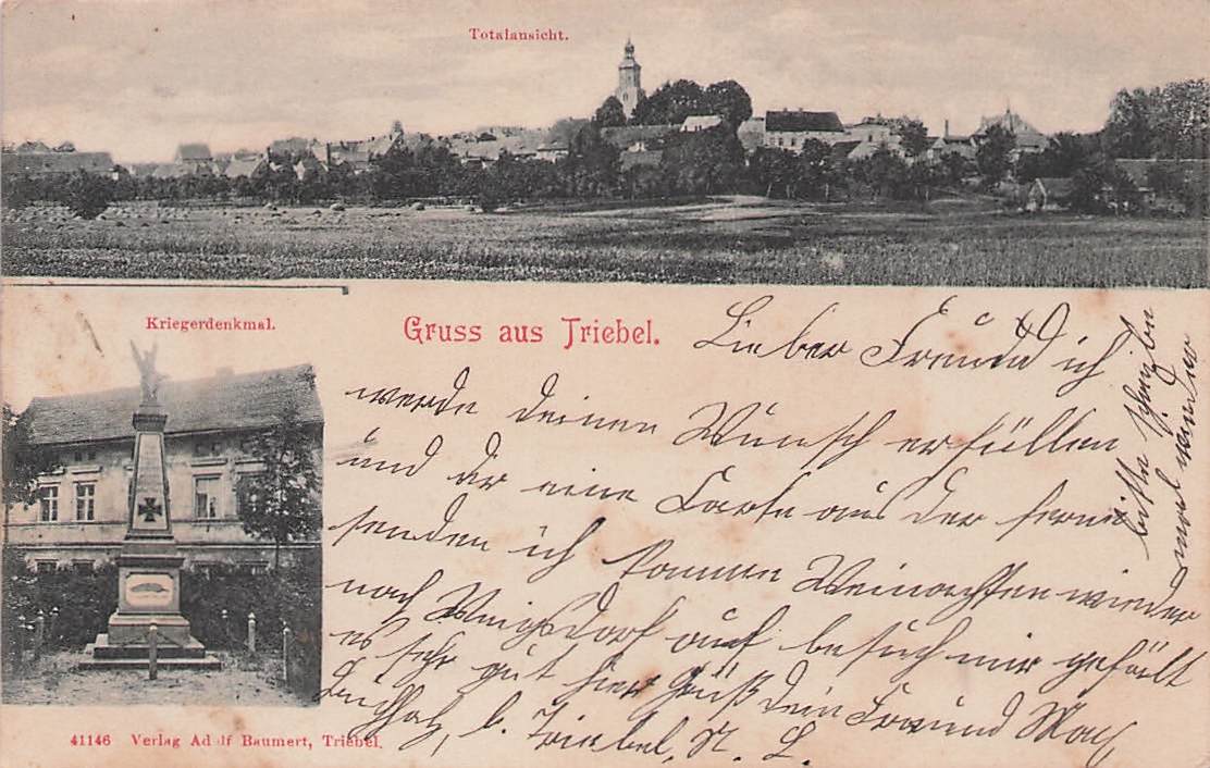 alte orig. AK Triebel b Bad Muskau Trzebiel Neumark Ostbrandenburg ...