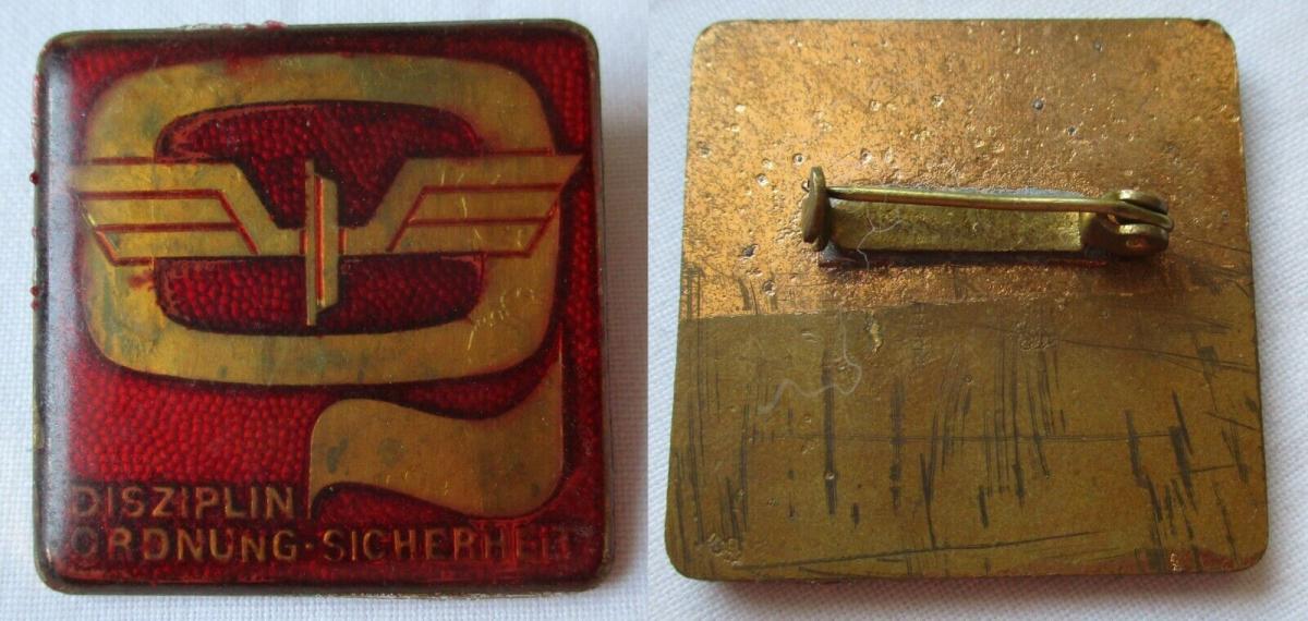 Seltenes DDR Abzeichen Deutsche Reichsbahn Disziplin Ordnung Sicherheit ...