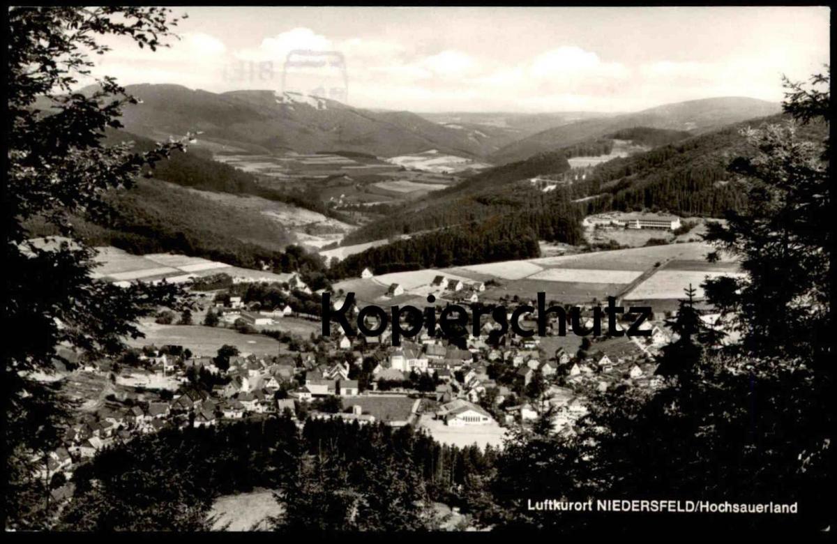 ÄLTERE POSTKARTE LUFTKURORT NIEDERSFELD WINTERBERG HOCHSAUERLAND BIER ...