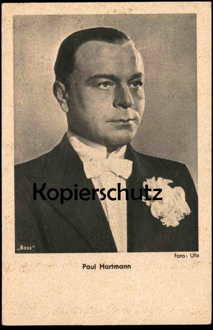 ALTE POSTKARTE PAUL HARTMANN FLIEGE SCHAUSPIELER Actor Acteur cinema ...