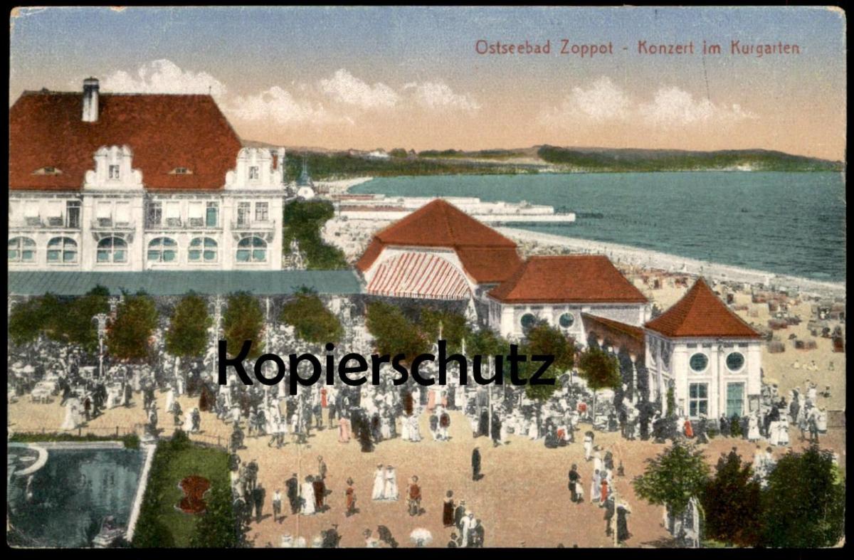 ALTE POSTKARTE OSTSEEBAD ZOPPOT.. | Ansichtskarten günstig