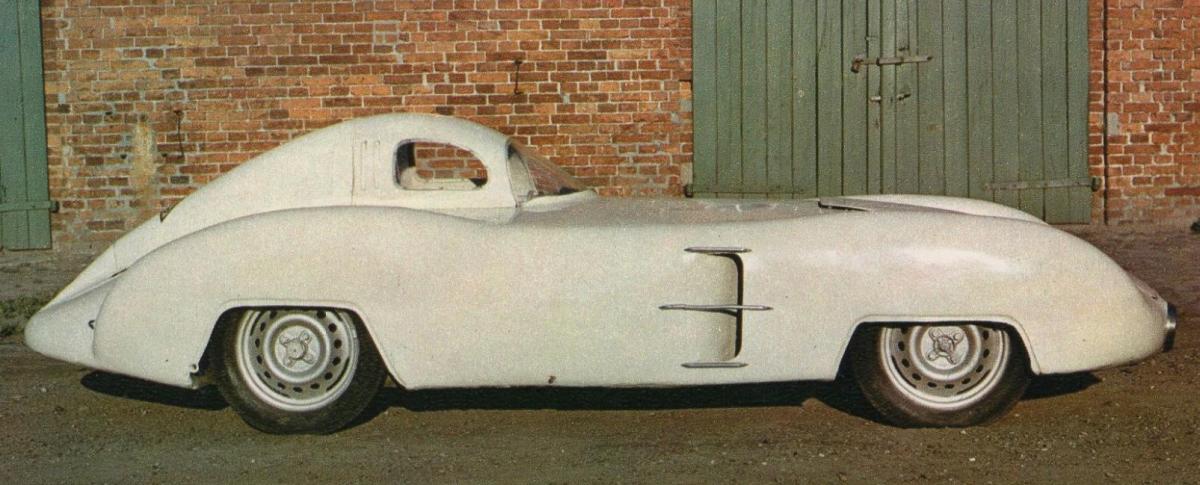 ÄLTERE POSTKARTE LLOYD ROLAND 1954 WELTREKORDWAGEN AUTO-MUSEUM HILLERS ...