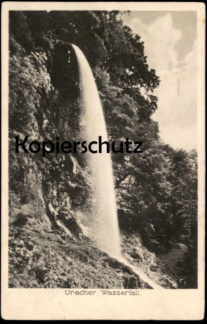 ALTE POSTKARTE URACHER WASSERFALL 1931 BAD URACH cascade waterfall cpa ...