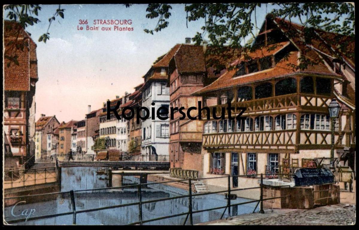 ALTE POSTKARTE STRASSBURG STRASBOURG LE BAIN AUX PLANTES FELDPOST 1941 ...