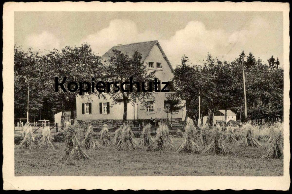 ALTE POSTKARTE EIFELHAUS REICHSBAHN RAMSCHEIDERHÖHE ÜBER HELLENTHAL EIFEL Ansichtskarte postcard ...