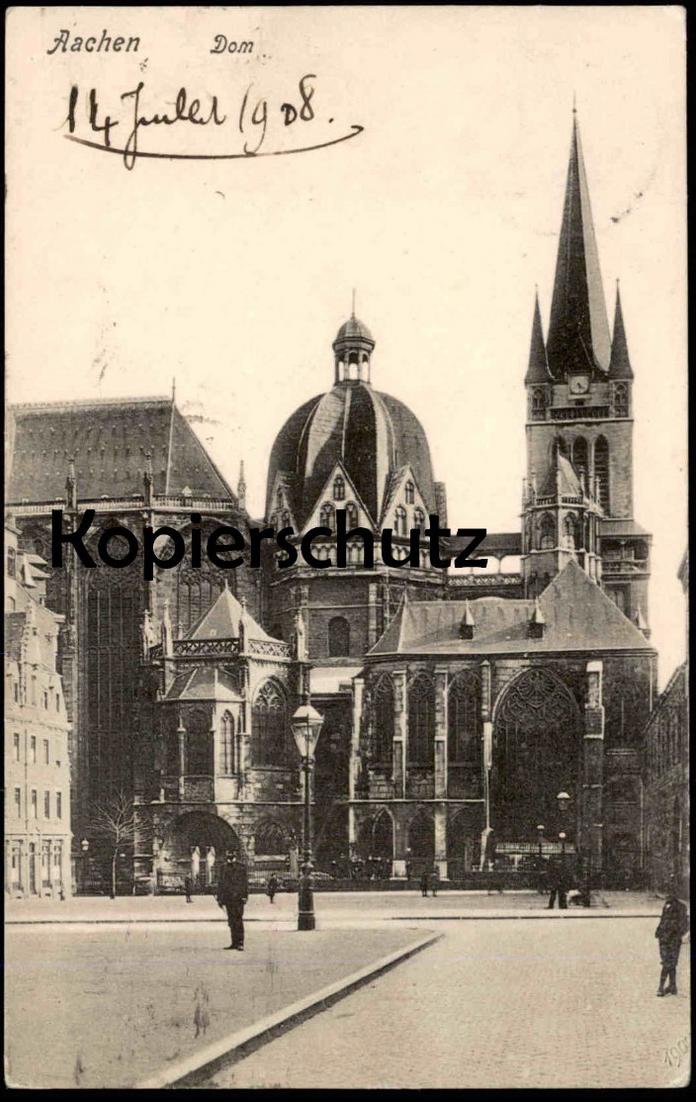 ALTE POSTKARTE AACHEN RATHAUS 1913 Aix-la-Chapelle Ansichtskarte cpa ...