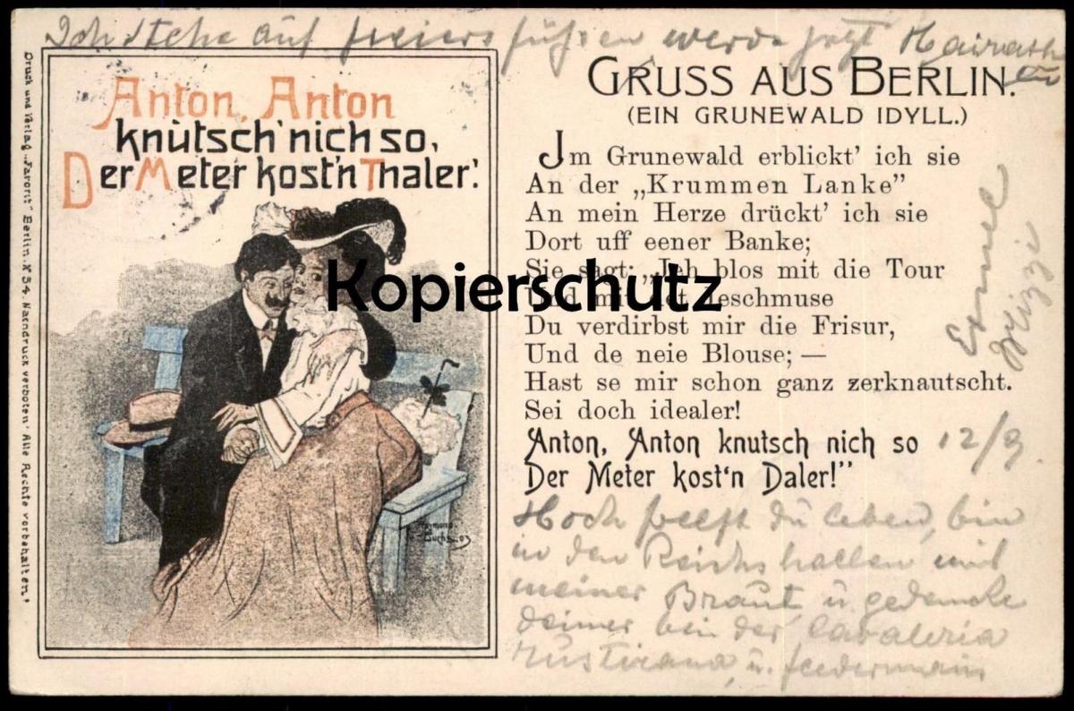 ALTE POSTKARTE GRUSS AUS BERLIN.. | Ansichtskarten günstig