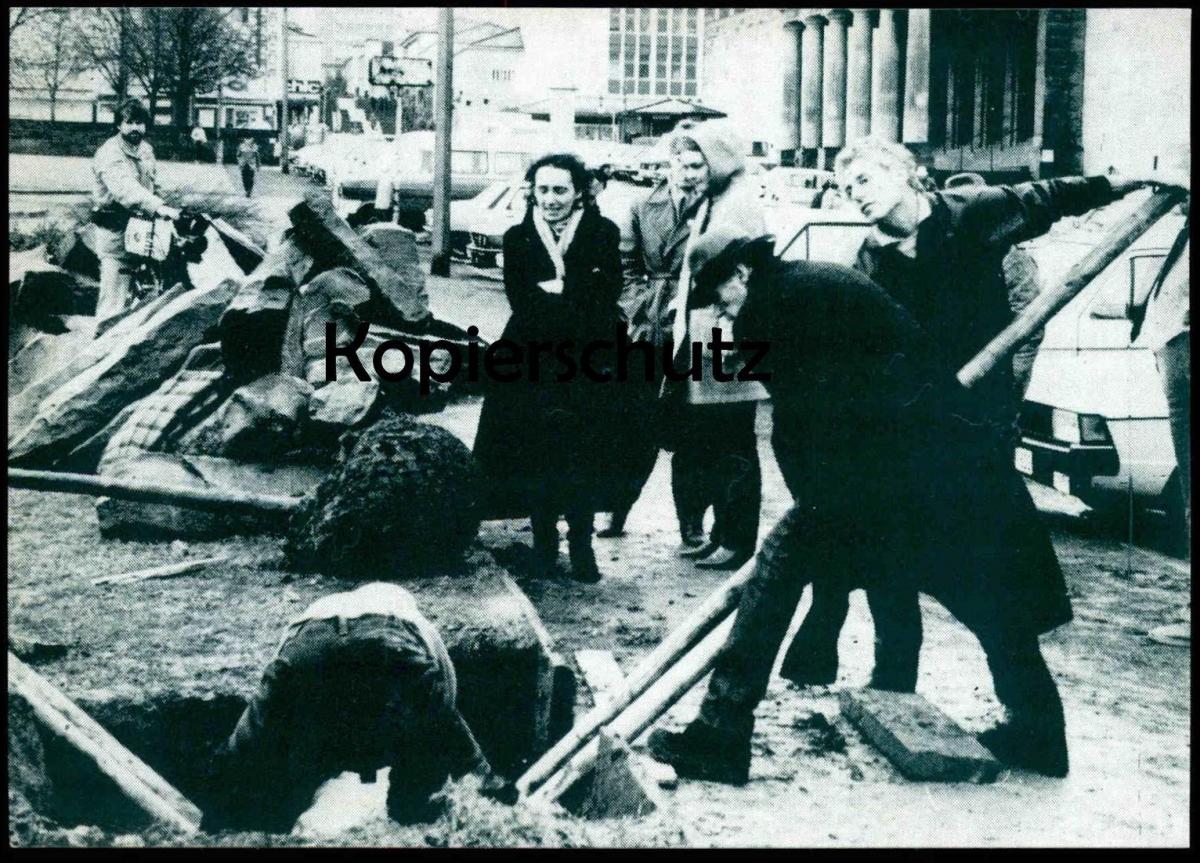 ALTE POSTKARTE JOSEPH BEUYS 7000 EICHEN DOCUMENTA 7 KASSEL JEDER SEINE ...