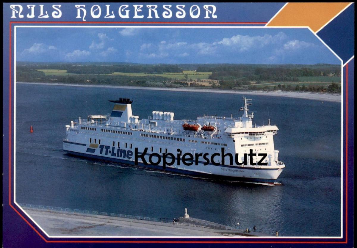 Ak Fährschiffe MF Nils Holgersson, Peter Pan, TT Line, Linie Travemünde ...